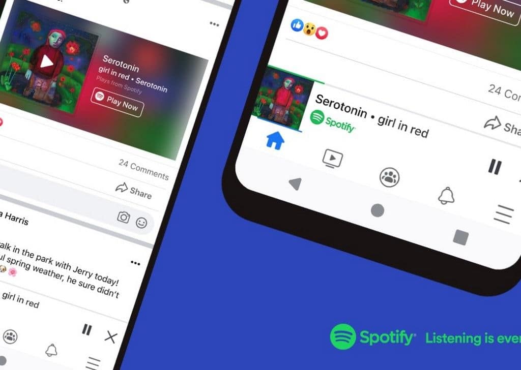 Spotify brings a mini-player to the Facebook app | Skuggen